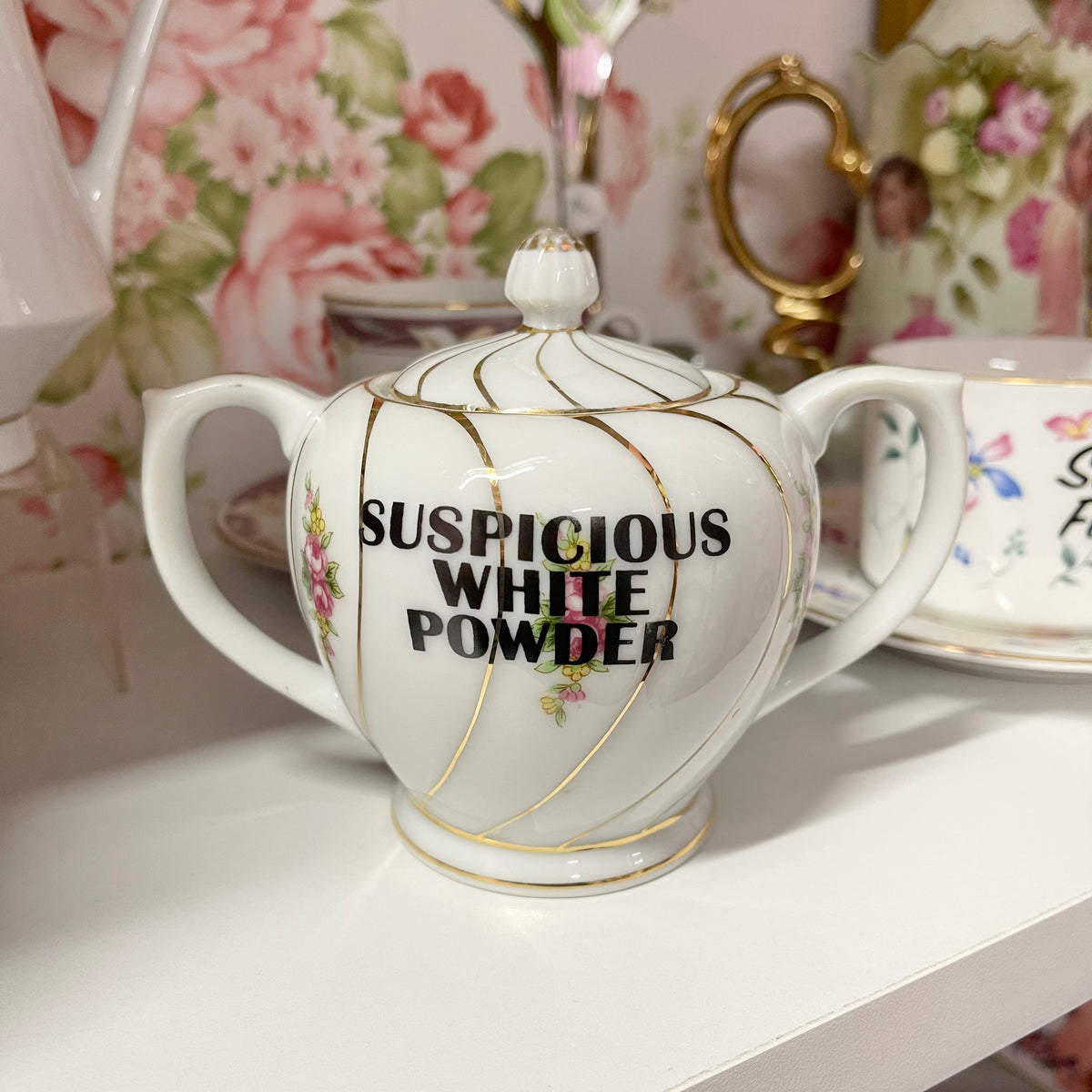 Suspicious White Powder Vintage Sugar/Stash Bowl – Backseat Love